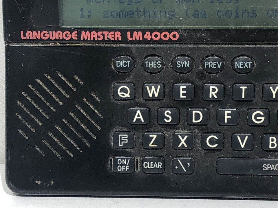 Franklin Language Master LM4000 Talking Pronouncing Dictionary ...
