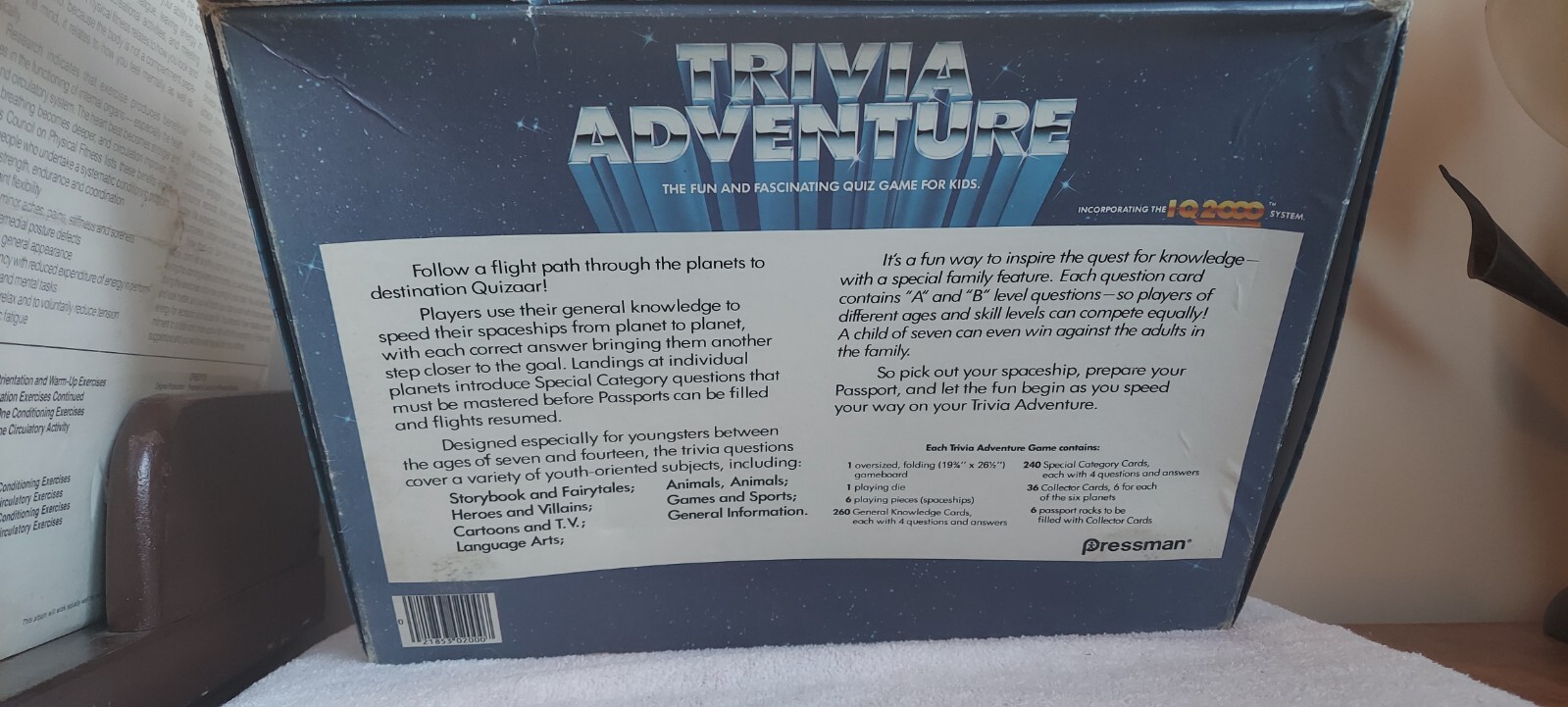 TRIVIA ADVENTURE VTG PRESSMAN QUIZ BOARD GAME 1983 COMPLETE SET!! GREAT ...