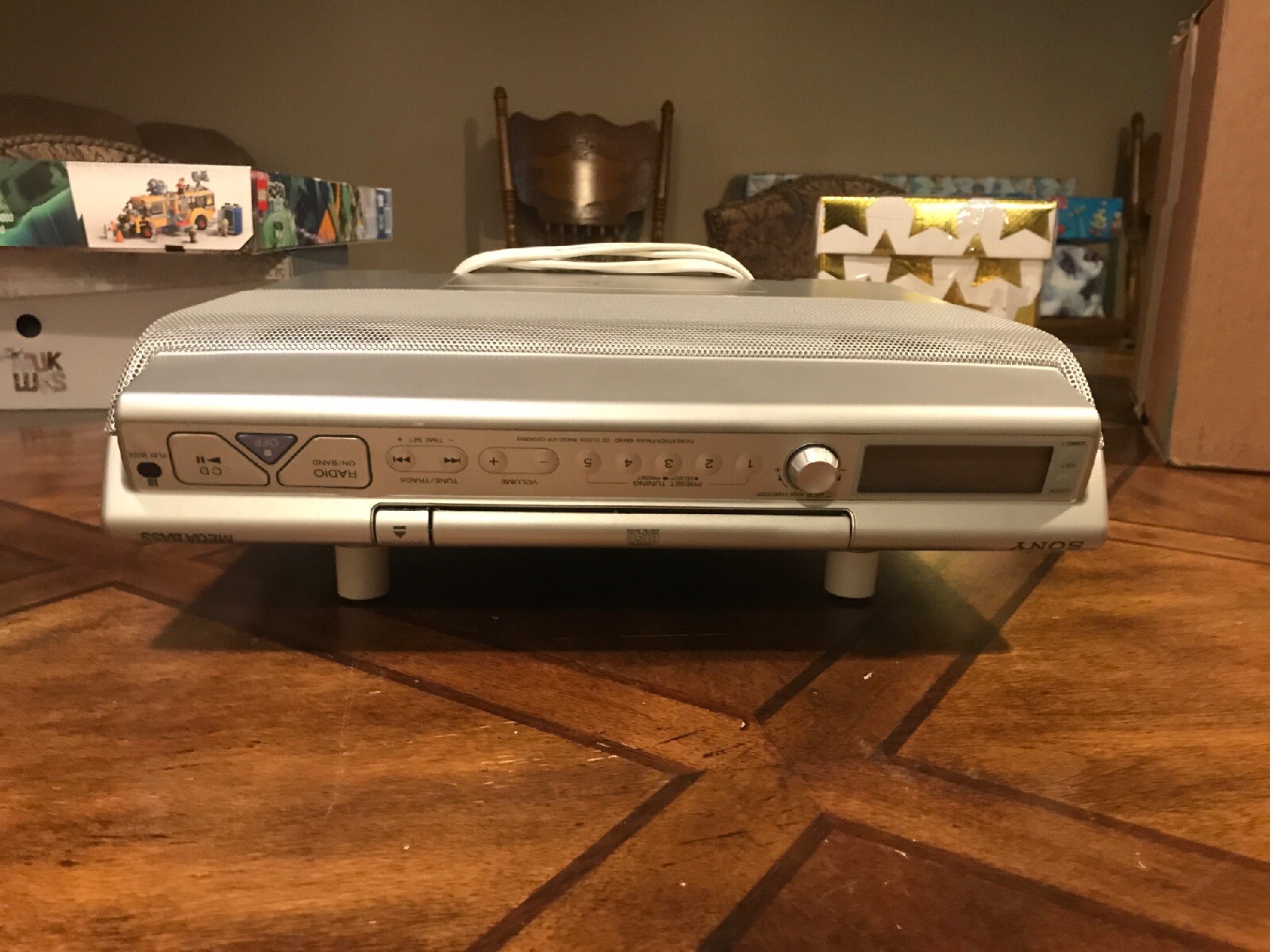 Sony ICF-CD543RM Mega Bass Under Cabinet CD Player AM/FM Kitchen Clock ...