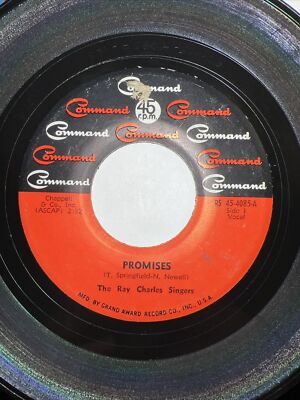 THE RAY CHARLES SINGERS 45 Promises / It's Time To Sing | eBay