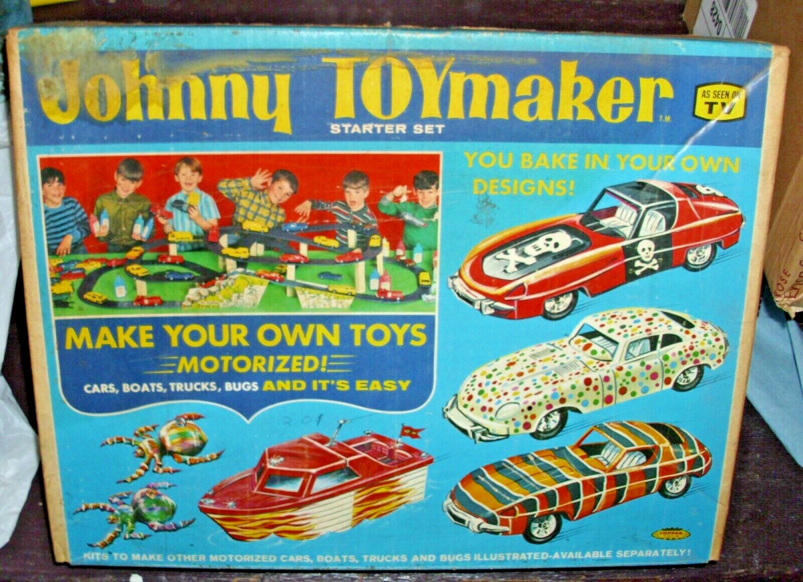 TOPPER JOHNNY TOYMAKER TOY PLAYSET BOXED 1967 JAGUAR | eBay