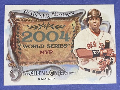 Manny Ramirez - 2022 Allen and Ginter Banner Seasons #BS-38 Boston Red ...