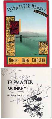 Maxine Hong KINGSTON / Tripmaster Monkey His Fake Book Signed 1st ...