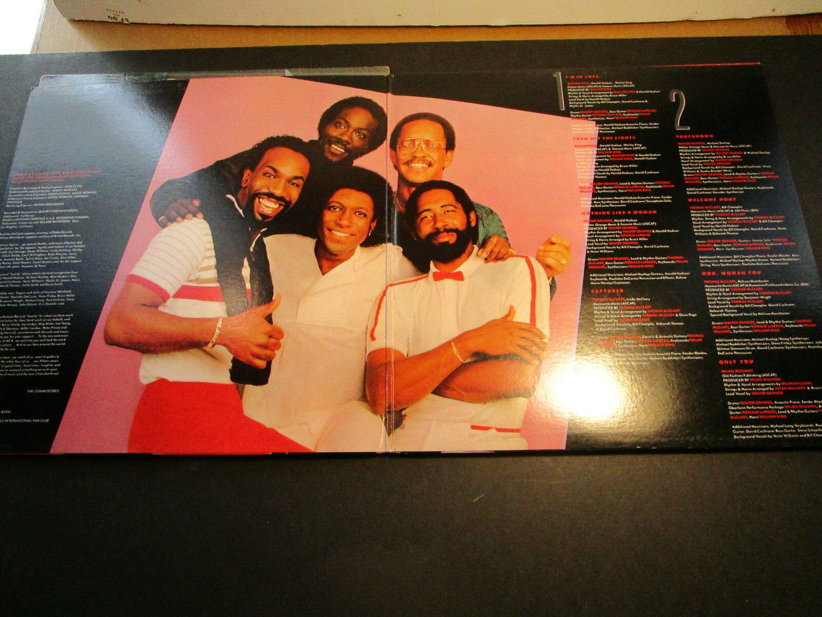 4 Commodores LP lot, S/T w/ poster, Hot on the Tracks,Heroes,13, all EX ...