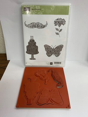 STAMPIN UP well worded stamp set thank you celebration birthday Praise ...