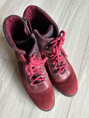 Earth Elements Shoes Tessa Boot 8.5 Wide: Suede Garnet | eBay