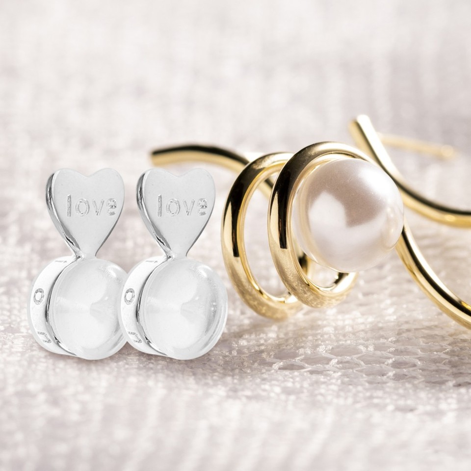 4 Pairs Clip Earring Pads Cushions Waterproof Covers Clear Studs for ...