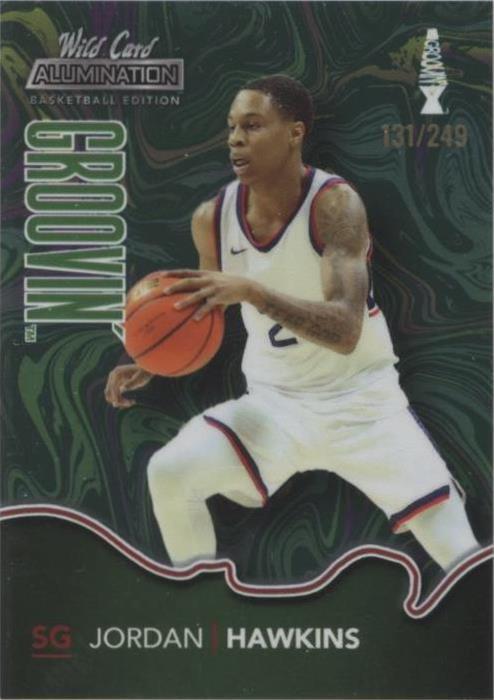 2021-22 Wild Card Alumination - Groovin' Jordan Hawkins #GG-27 Green ...