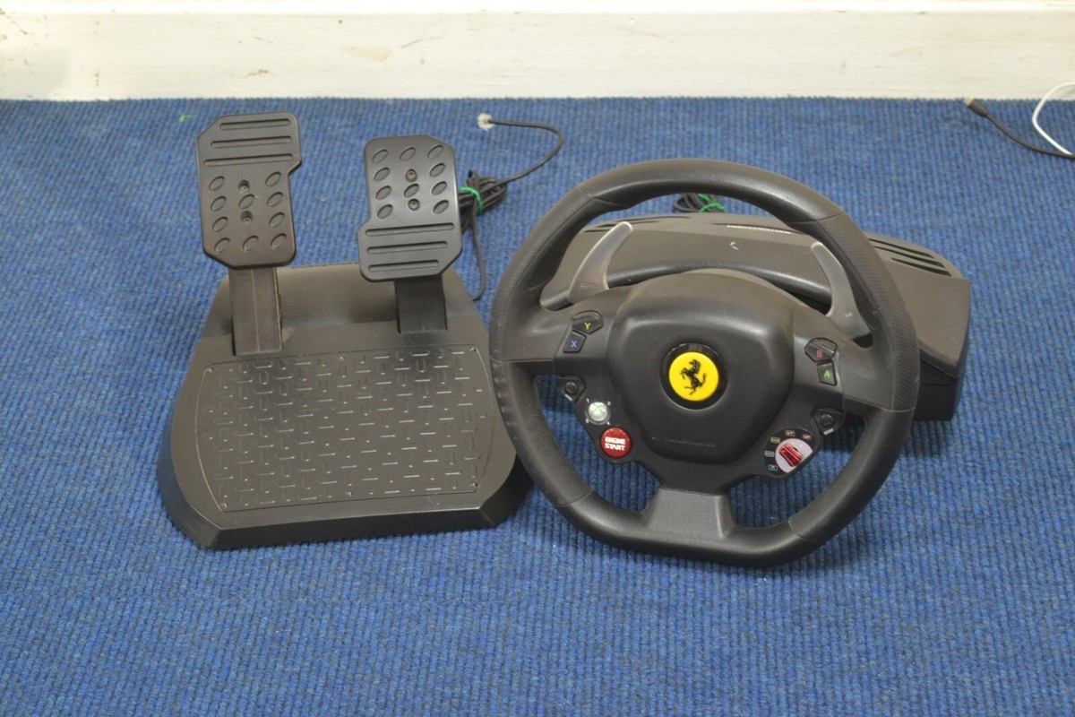 Xbox 360 Ferrari Steering Wheel Thrustmaster Ferrari 458 Spider Racing