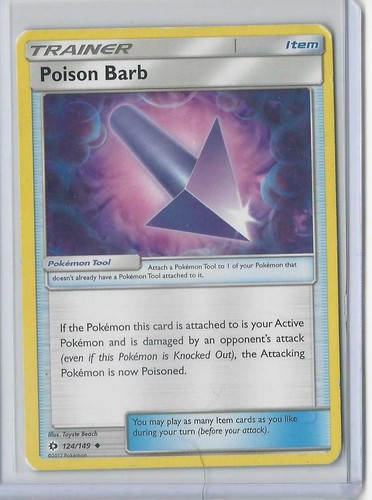 Poison Barb 124/149 Sun & Moon: Base Uncommon Good Condition Pokemon | eBay