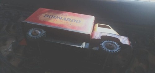 VINTAGE BOOMAROO VAN TIN TOY PRESSED METAL - suit Wyn toy - Tonka ...