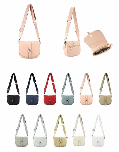 DAMEN BRUSTTASCHE Cross Over Body Bag Schultertasche Umhängetasche ...