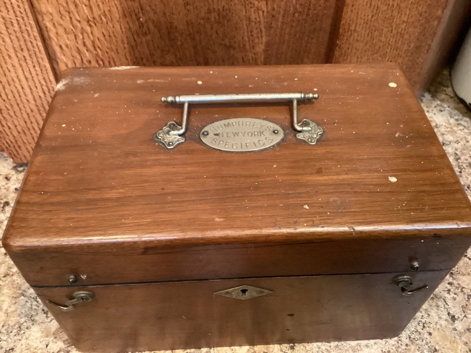 Antique Humphrey’s Specifics Medicine Box Cabinet | eBay