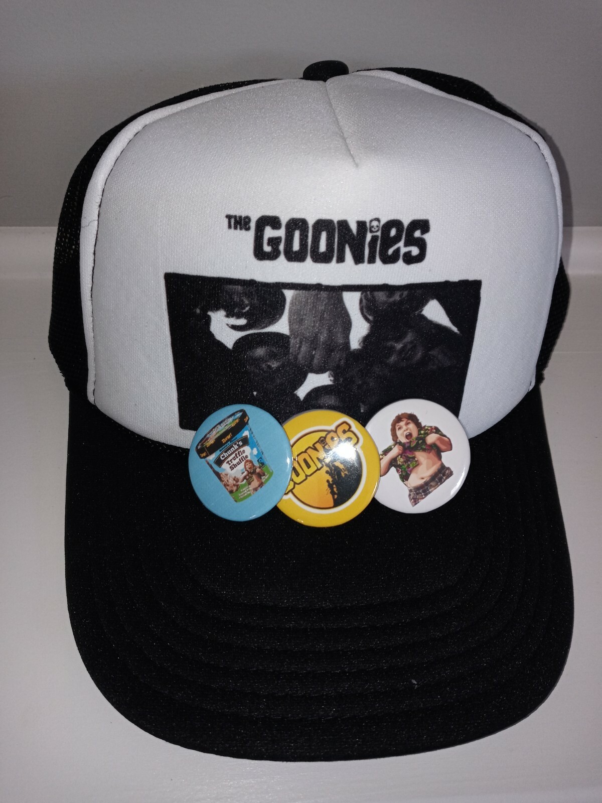 Goonies Button Trucker Hat Retro 80’s Poster lunch box collectible | eBay