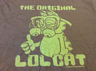 The Original LOL Cat Paws Gildan Tee Shirt Size Small Gray T-Shirt | eBay