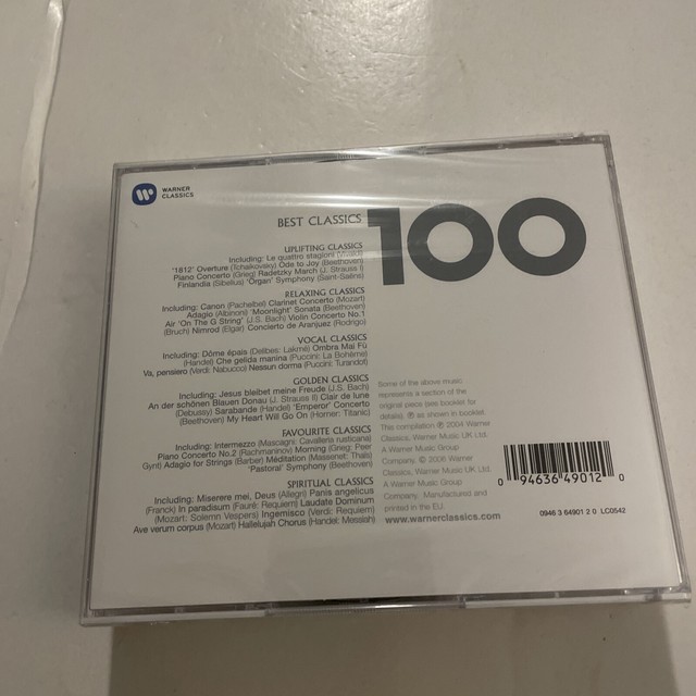 100 Best Classics [EMI] (CD, Aug-2006, 6 Discs, EMI Classics) for sale ...