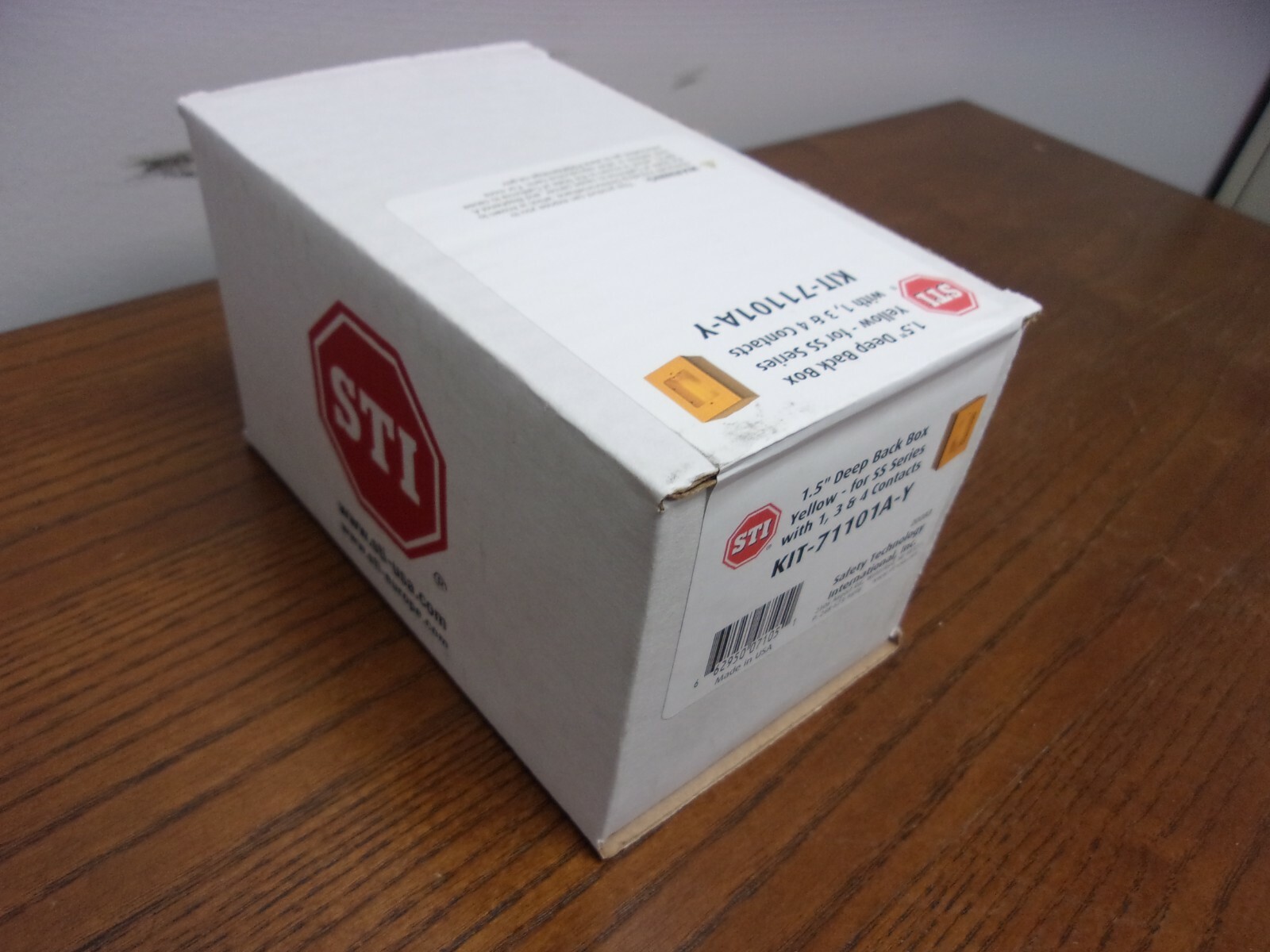 STI KIT-71101A-Y 1.5" Deep Yellow Back Box for SS Series Fire Alarm for ...