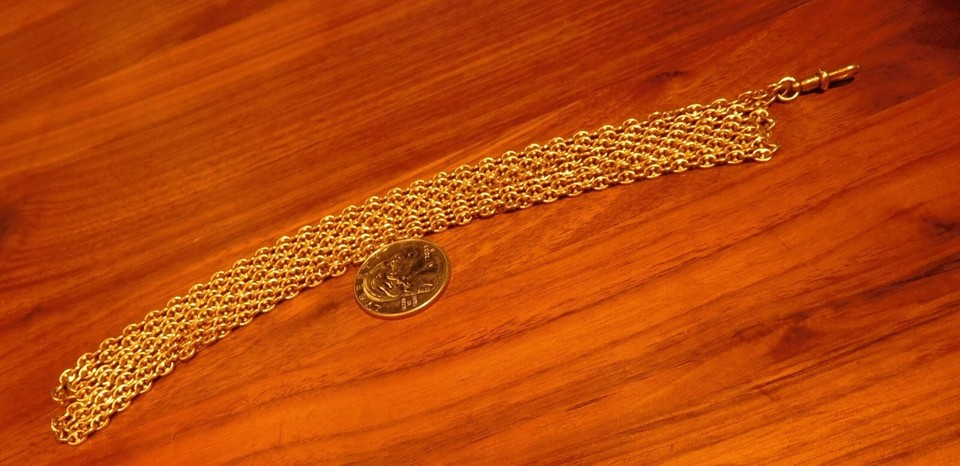 Victorian Edwardian 1900 Unusually Long Soild 14K Rose Gold Full Anchor ...