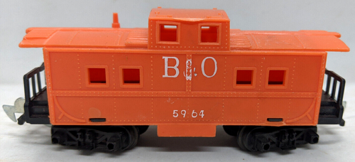 Rosko Toy Nomura Japan HO Scale B&O 5963 ORANGE CUPOLA CABOOSE 1960's ...