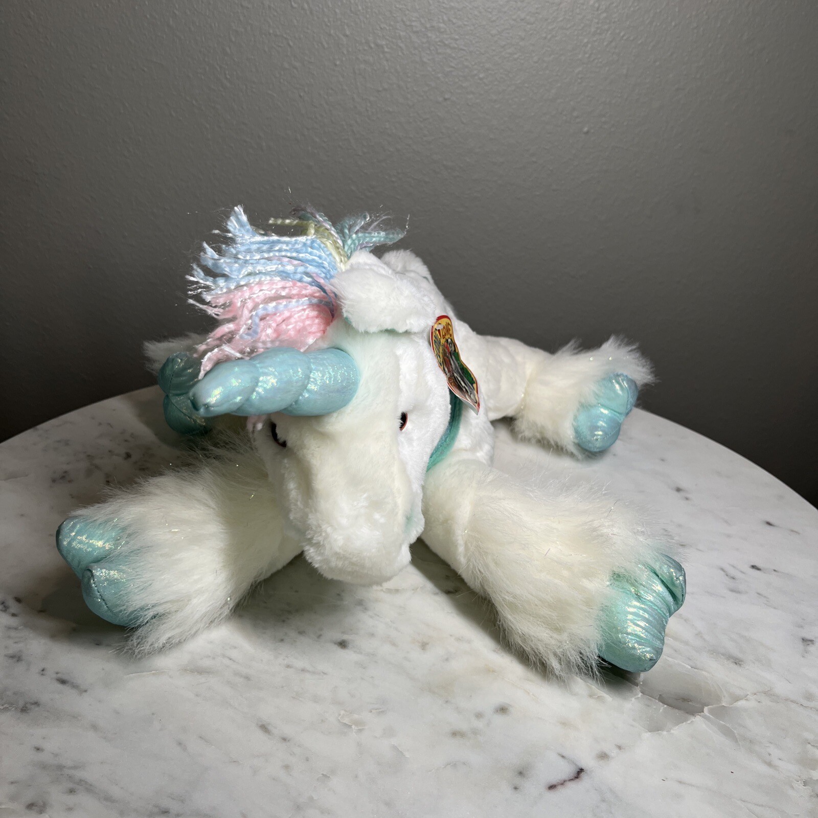 Vintage 2001 Commonwealth Unicorn Plush Cuddle Zone Stuffed Animal ...