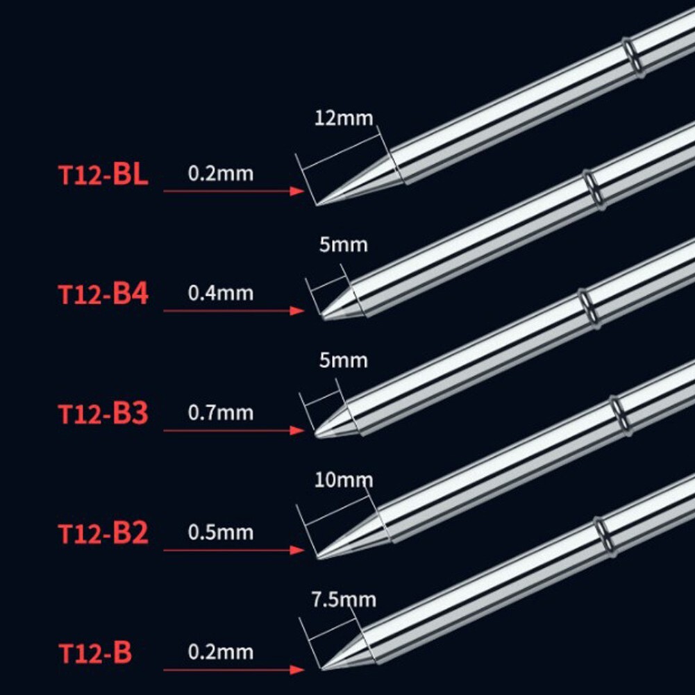 Enhanced T12 B Series Soldering Iron Tip for Reliable Soldering ...