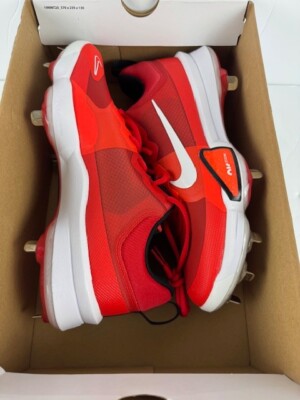 Mike Trout 27 - Force Zoom Pro 9 - Metal Baseball Spikes/Cleats- Red ...