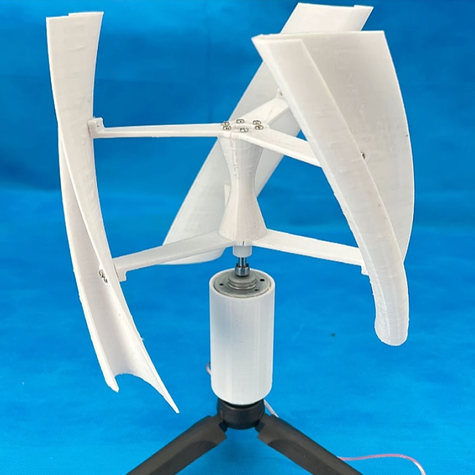 25W 15V DC Micro Wind Turbine Generator Vertical Axis Brushless Wind ...