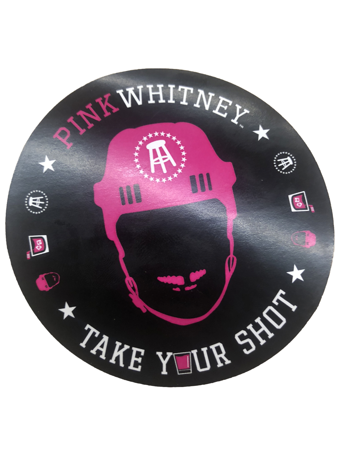 New Amsterdam Pink Whitney Vodka Promo Sticker Decal , Barstools Sports ...