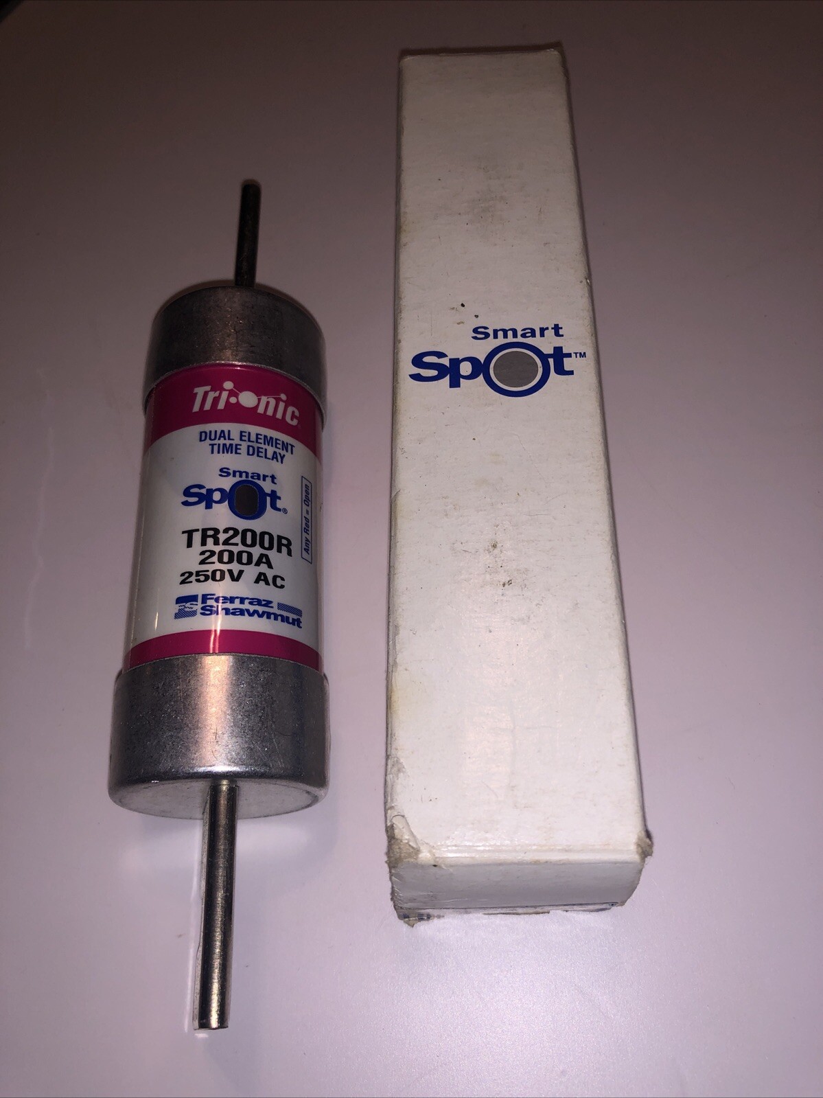 Ferraz Shawmut Tri-Onic TR200R 200 Amp 250V Spart Spot Time Delay Fuse ...