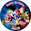 MARIO BROS AND SONIC Party Edible Cake topper image | eBay