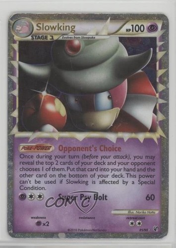 Holo Rare - Slowking (Prime) Pokémon HeartGold & SoulSilver Undaunted ...