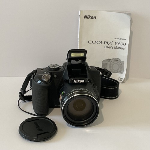 Nikon Coolpix P600 Black Digital Camera w/ Manual & Battery Working (P3 ...