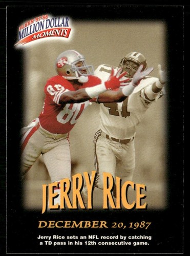1997 Fleer Million Dollar Moments Jerry Rice #24 | eBay