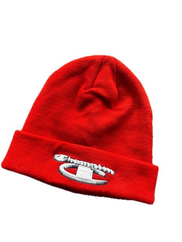 Supreme x Champion 3D Metallic Beanie Brick Red | eBay UK