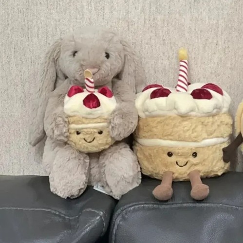 Jelly Cat Bashful Bunny Beige Birthday Cake New Brand Birthday Gift For ...