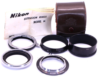 Nikon Extension rings Model K K1 K2 K3 K4 K5 tubes for Nikon F film ...