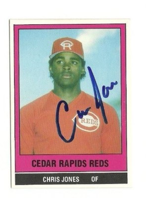 Chris Jones 1986 TCMA Cedar Rapids Reds autographed auto signed card | eBay