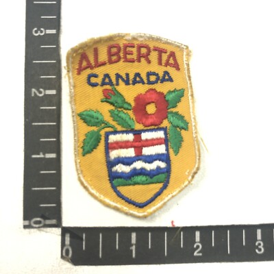 Vtg Province Of ALBERTA Canada Coat Of Arms Shield Patch C09T | eBay