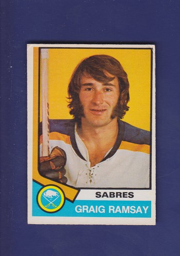 Craig Ramsay 1974-75 O-PEE-CHEE OPC NHL Hockey #305 (VG) Buffalo Sabres ...