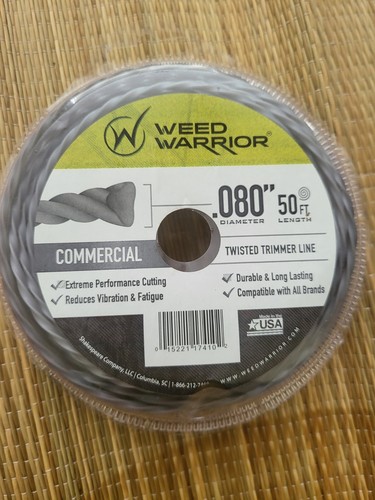 Weed Warrior Commercial Twisted Trimmer Line .065" x 50 ft Whacker ...