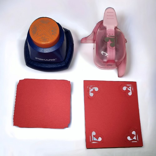 Lot Of 2 Fiskars Combo Corner Emboss Plus Punch Cuts & Embosses EK ...