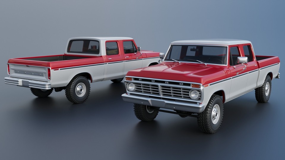 1974 Ford F250 Crew Cab Pickup Model Kit - 1/24 - 3D Printed | eBay