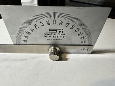 SPI PROTRACTOR w/RECTANGULAR HEAD - 30-393-3 - Made in Japan | eBay