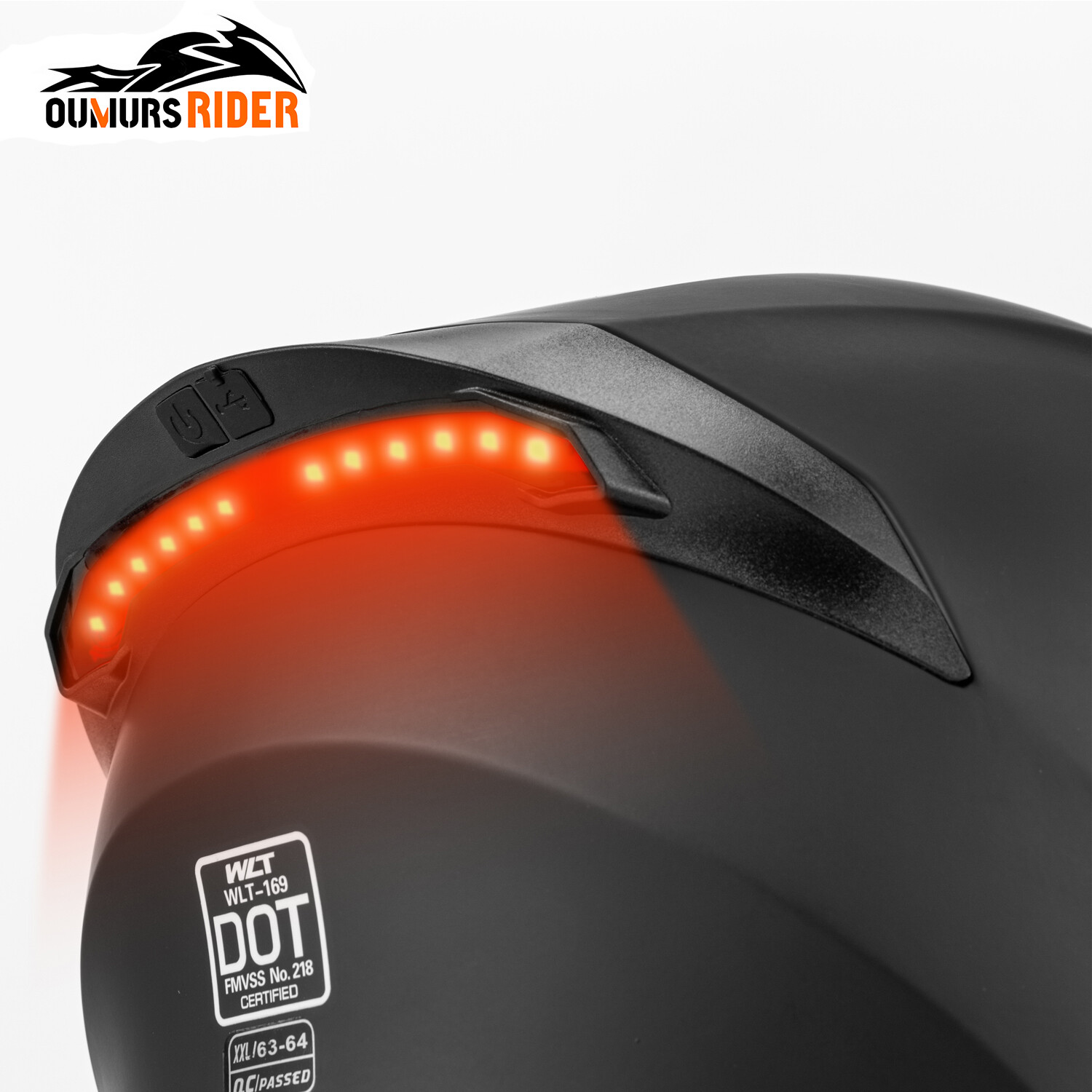 Led Helmet 2 Visor | Signal Strip Helmet Flip Up Modular Full Face ...