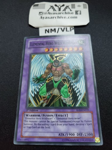 Elemental Hero Wild Wingman 1st Edition EOJ-EN035 Super Rare - YUGIOH ...