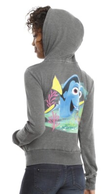Disney Finding Dory Nemo Purple Shell Reef Scene Zip Hoodie Size Small ...