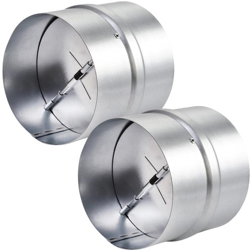 2 Pack 4 Inch Backdraft Damper Duct One-Way Airflow Duct Draft Stopper ...
