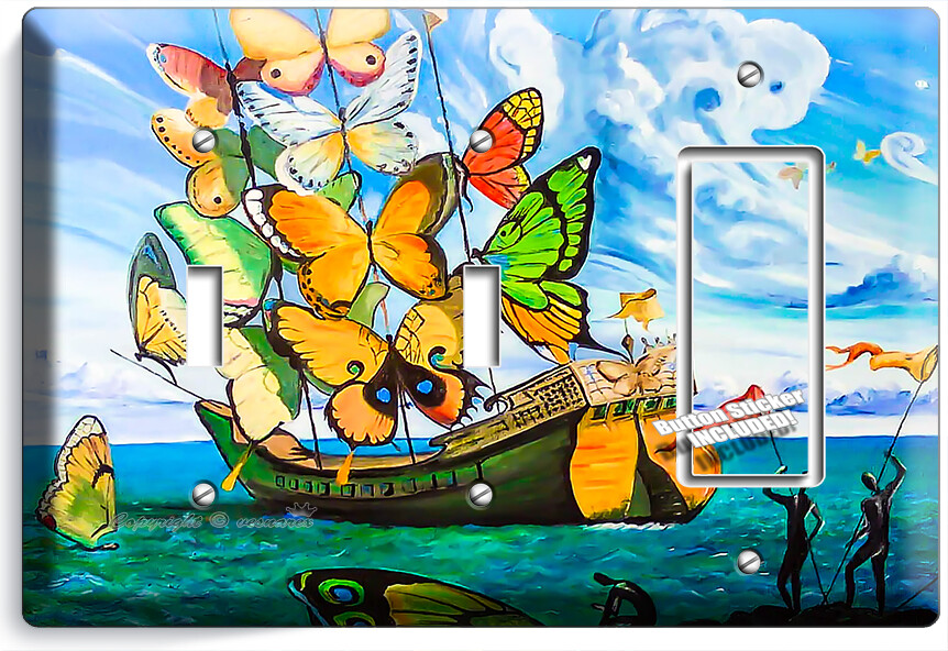 Original Salvador Dali Butterfly Ship The Dalí's Dream Art Contest