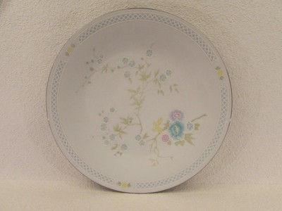 Rapture by Liling Dinner Plate Blue White Band Floral L107 | eBay