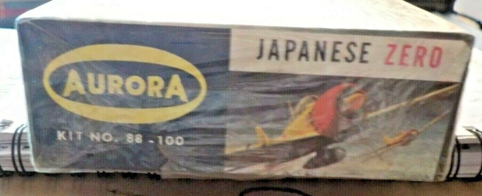 VINTAGE 1959 AURORA "FAMOUS FIGHTERS" JAPANESE ZERO 1/48 RARE IN SEALED ...